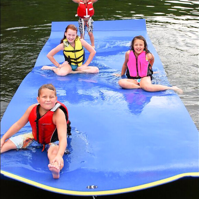 Yellow Floating Foam Pool Mats For Sunbathing Water Sports Picnics